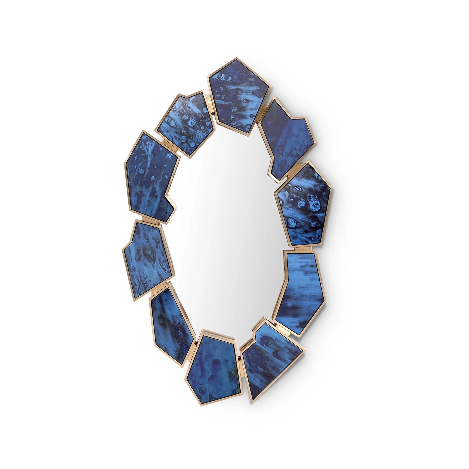 Lucas Midnight Blue Mirror | Shor Home